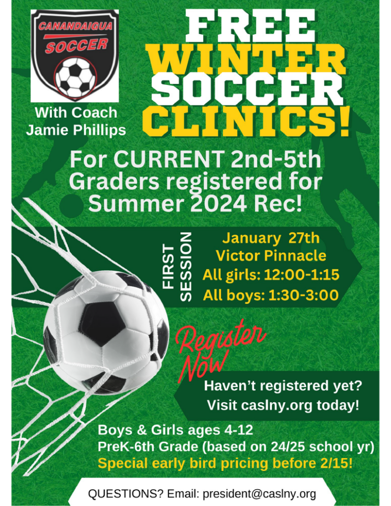 Summer Recreational League - Canandaigua Area Soccer League